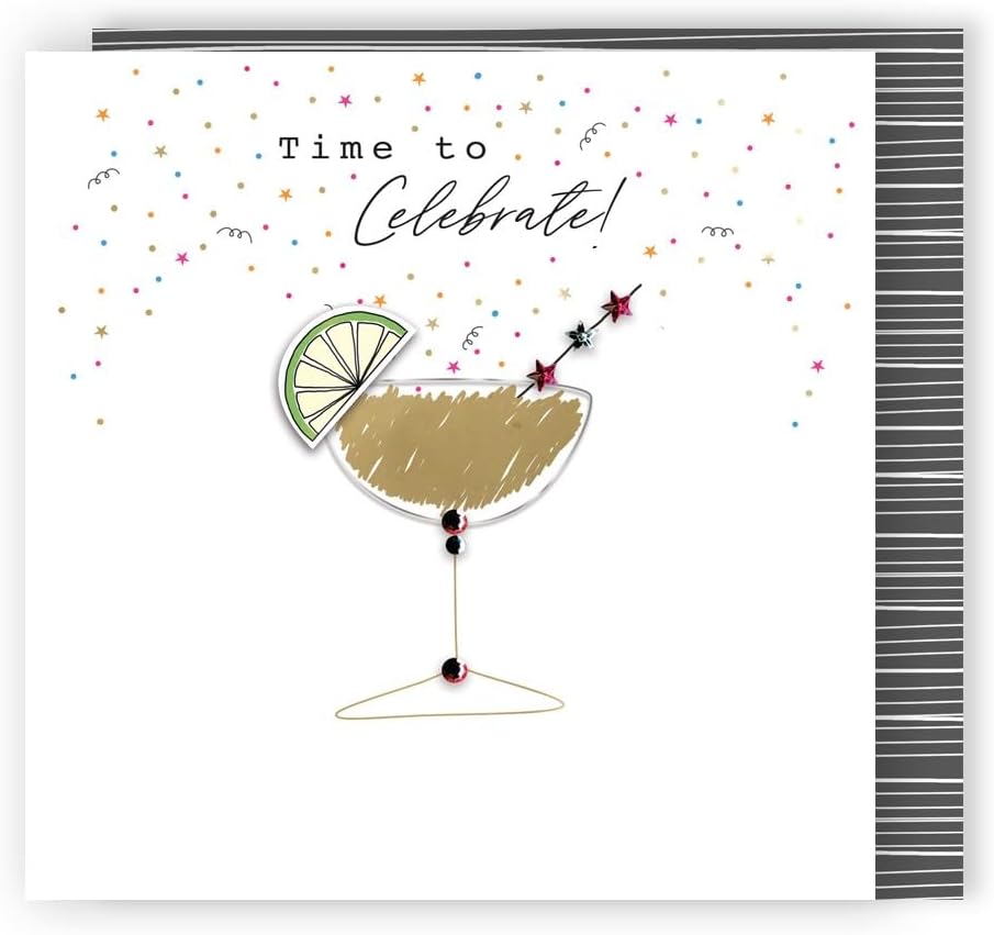 Time To Celebrate! Magical Sips! Birthday Hand-Finished Greeting Card ...