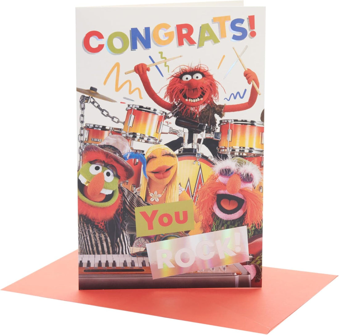 Disney The Muppets Electric Mayhem Design Congratulations Card– Shop Inc