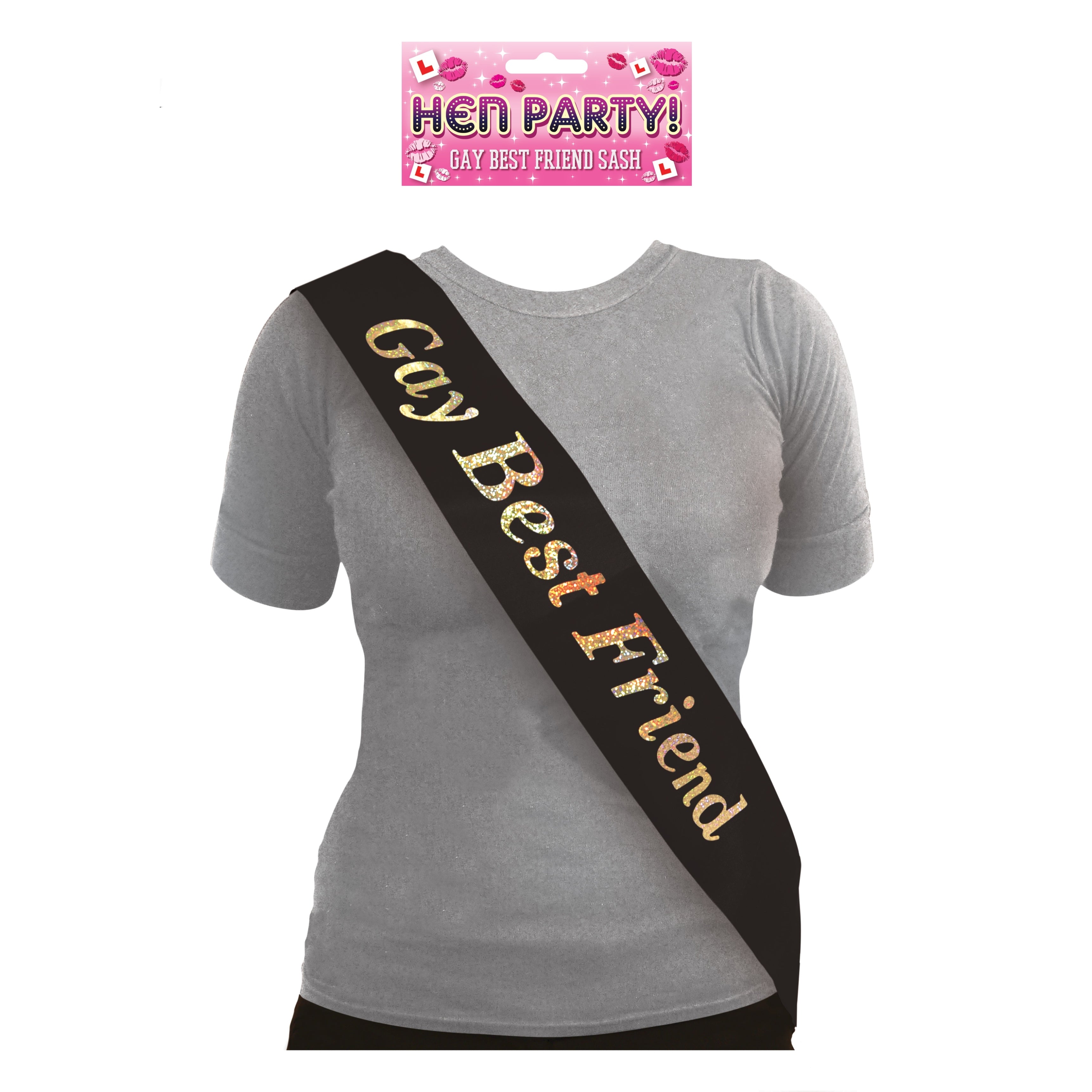 Sash Gay Best Friend Black– Shop Inc