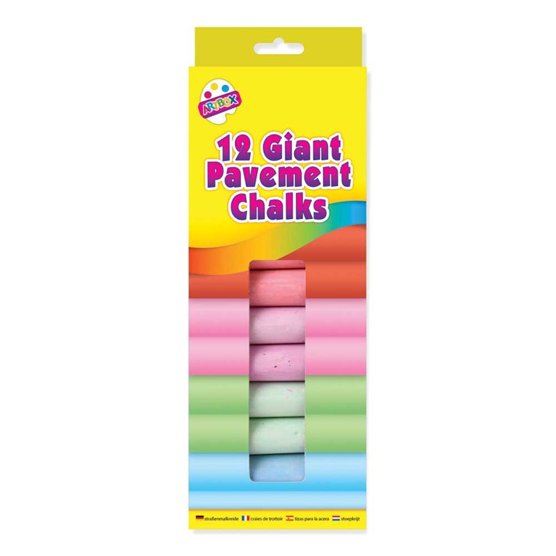 Artbox 12 Giant Pavement Chalks– Shop Inc