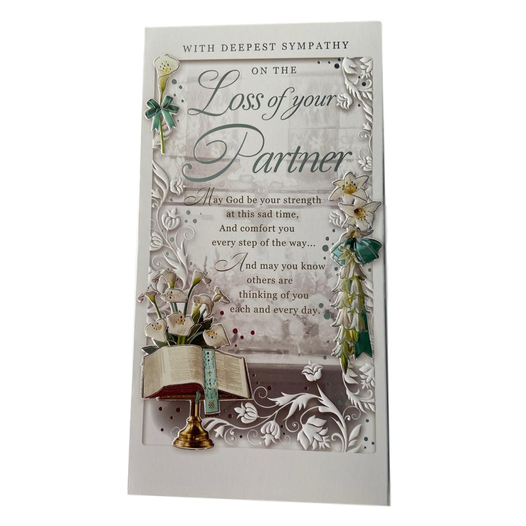 Loss of Partner Deepest Sympathy Opacity Card– Shop Inc