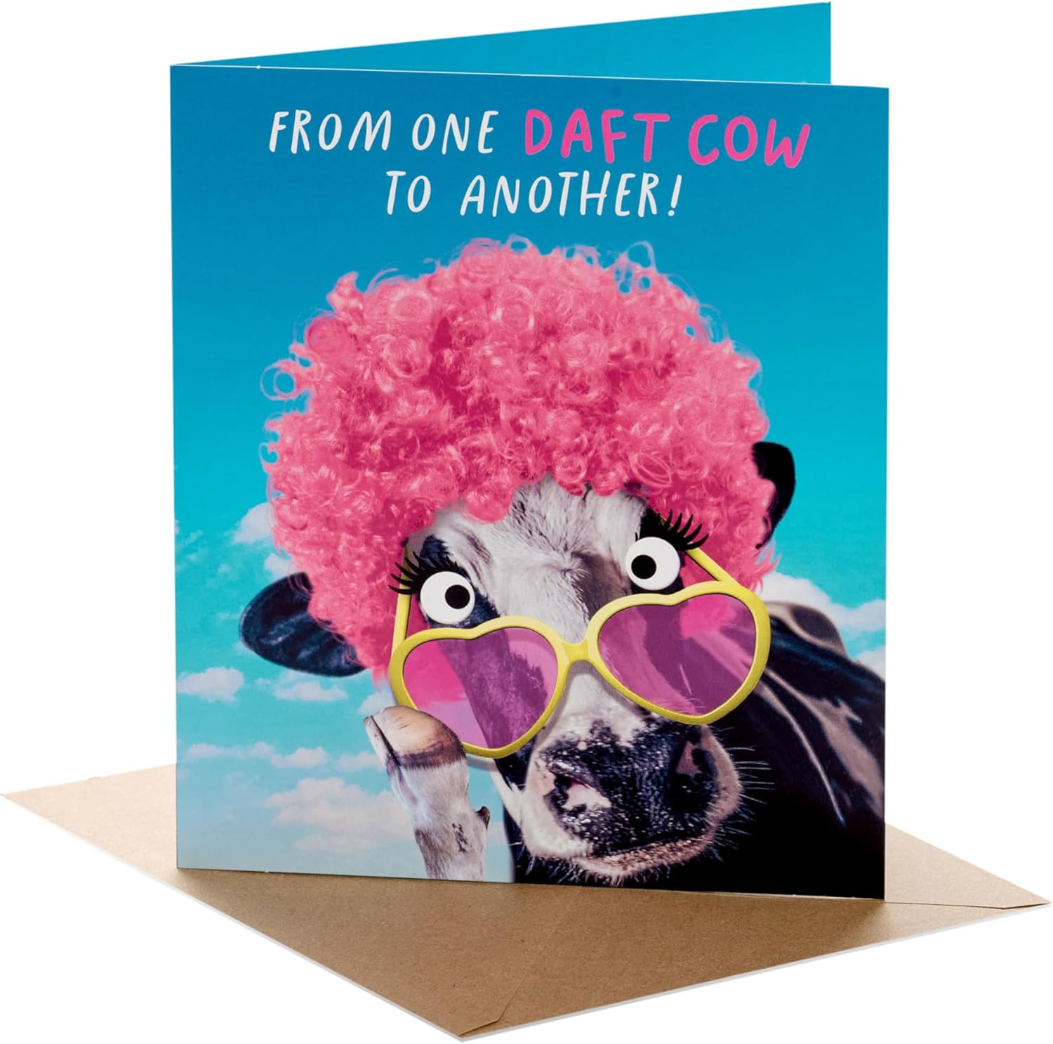 Funny Daft Cow Design Birthday Card– Shop Inc