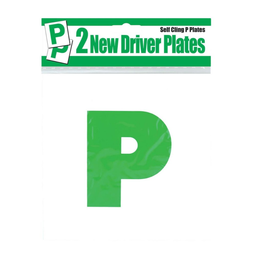Self Cling P Plates 2 New Driver Plates– Shop Inc