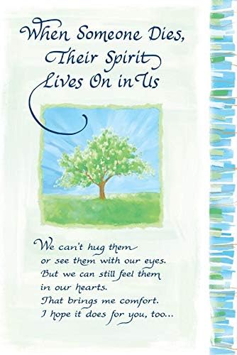 When Someone Dies Their Spirit Lives Sympathy Card– Shop Inc