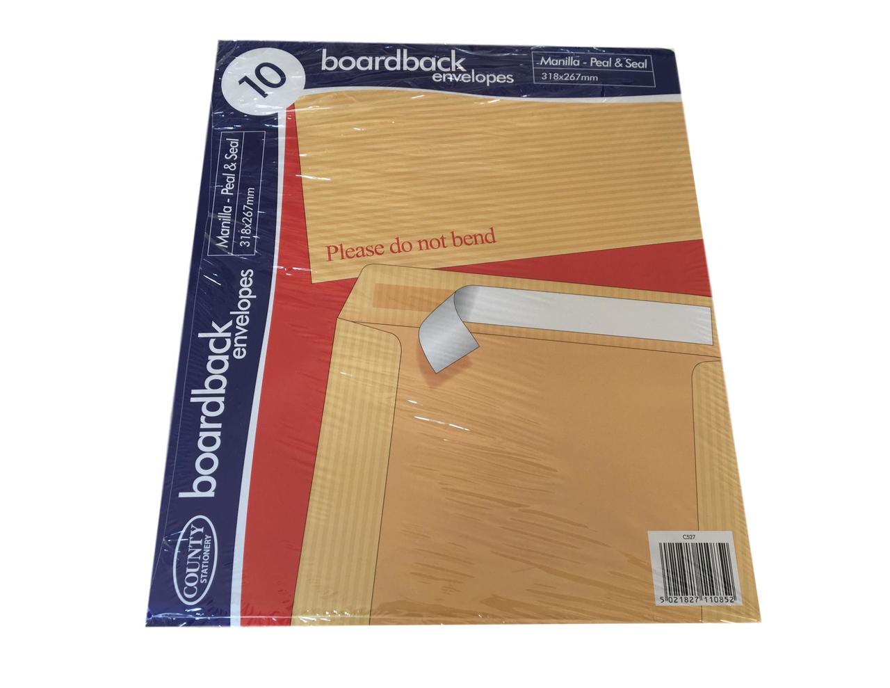 Pack of 10 318x267mm Board Back Envelopes– Shop Inc