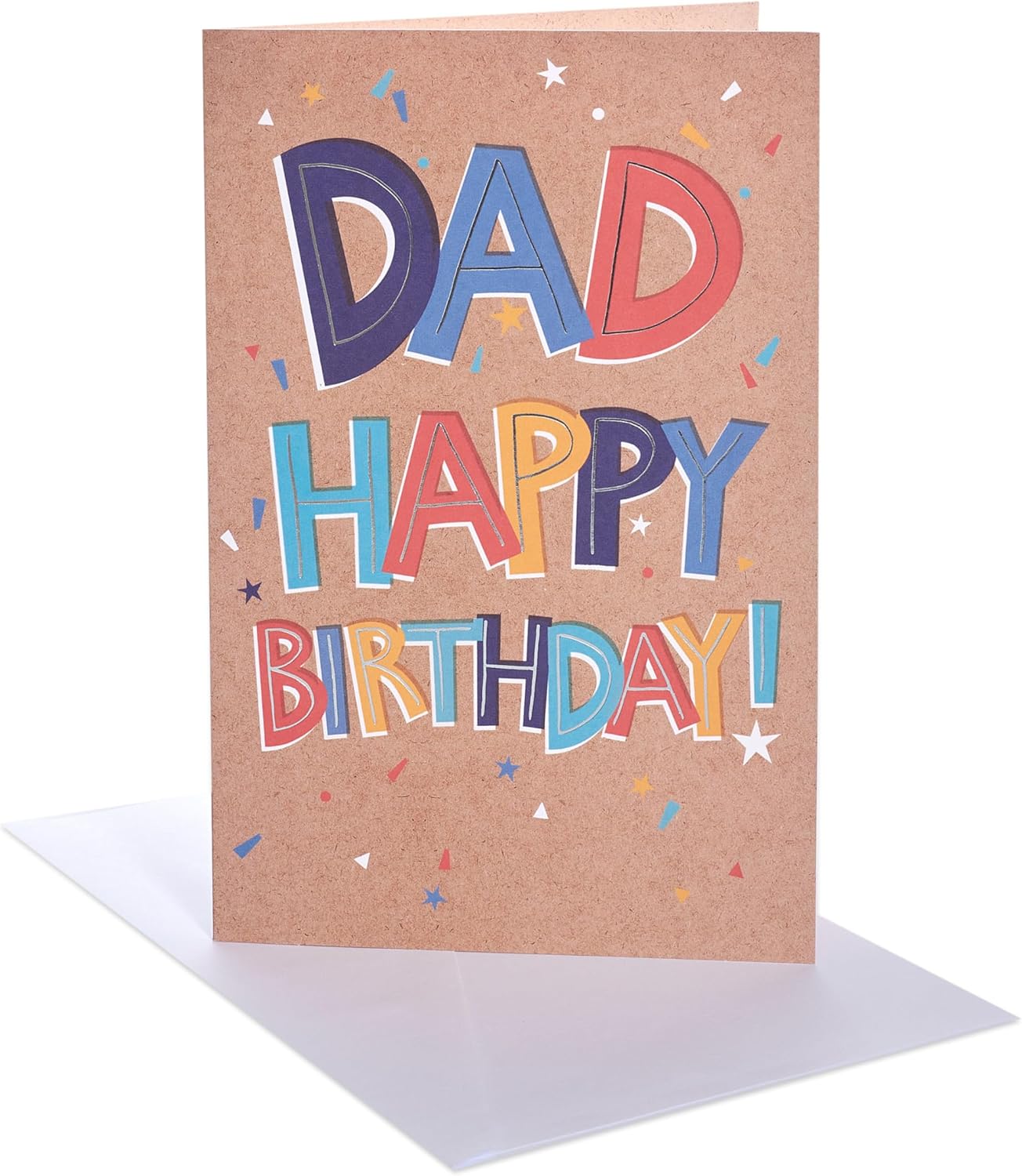 Colourful Text Design Dad Birthday Card– Shop Inc