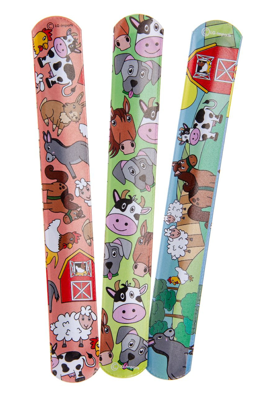 Pack of 12 Farm Animal Snap Bracelets– Shop Inc