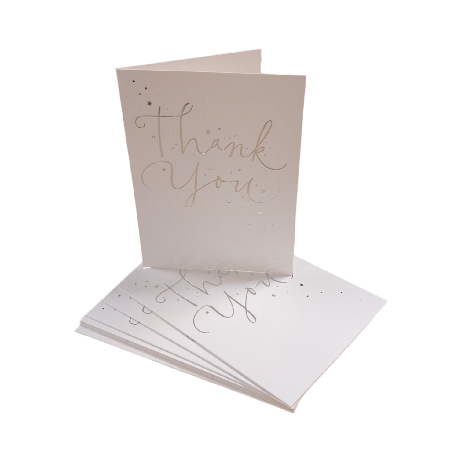 Pack of 10 Foil Finished Thank You Cards– Shop Inc