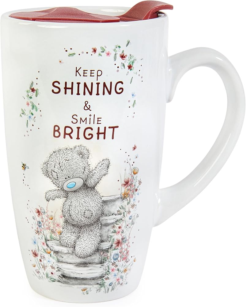 Me to You Tatty Teddy Ceramic Travel Mug with Inspirational Quote– Shop Inc