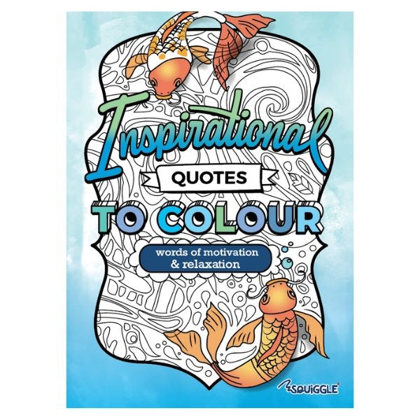 20 Pages Inspirational Quotes to Colour Book– Shop Inc