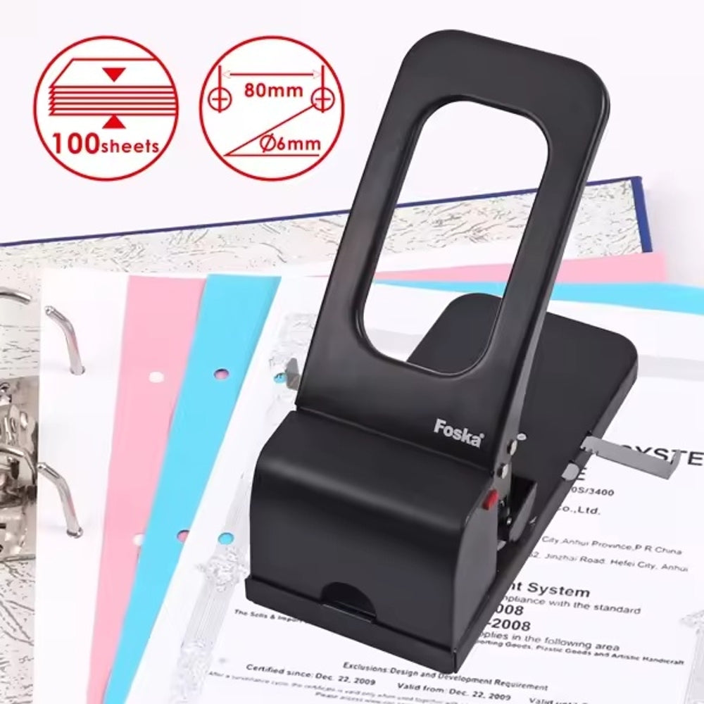 Heavy Duty Paper Hole Punch 100 Sheet Capacity– Shop Inc