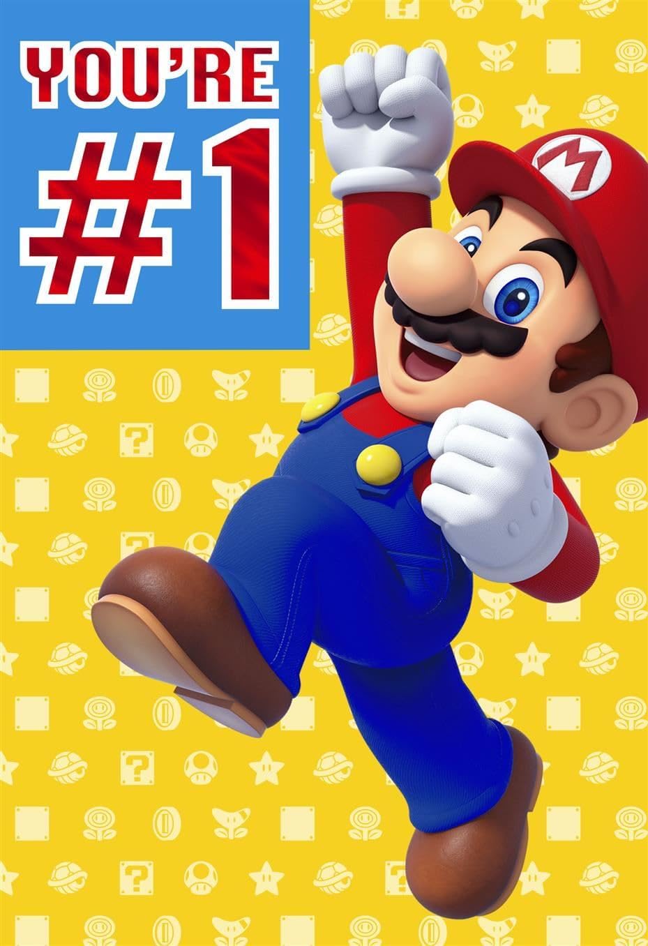 Mario Brothers Design You're #1 Father's Day Card– Shop Inc