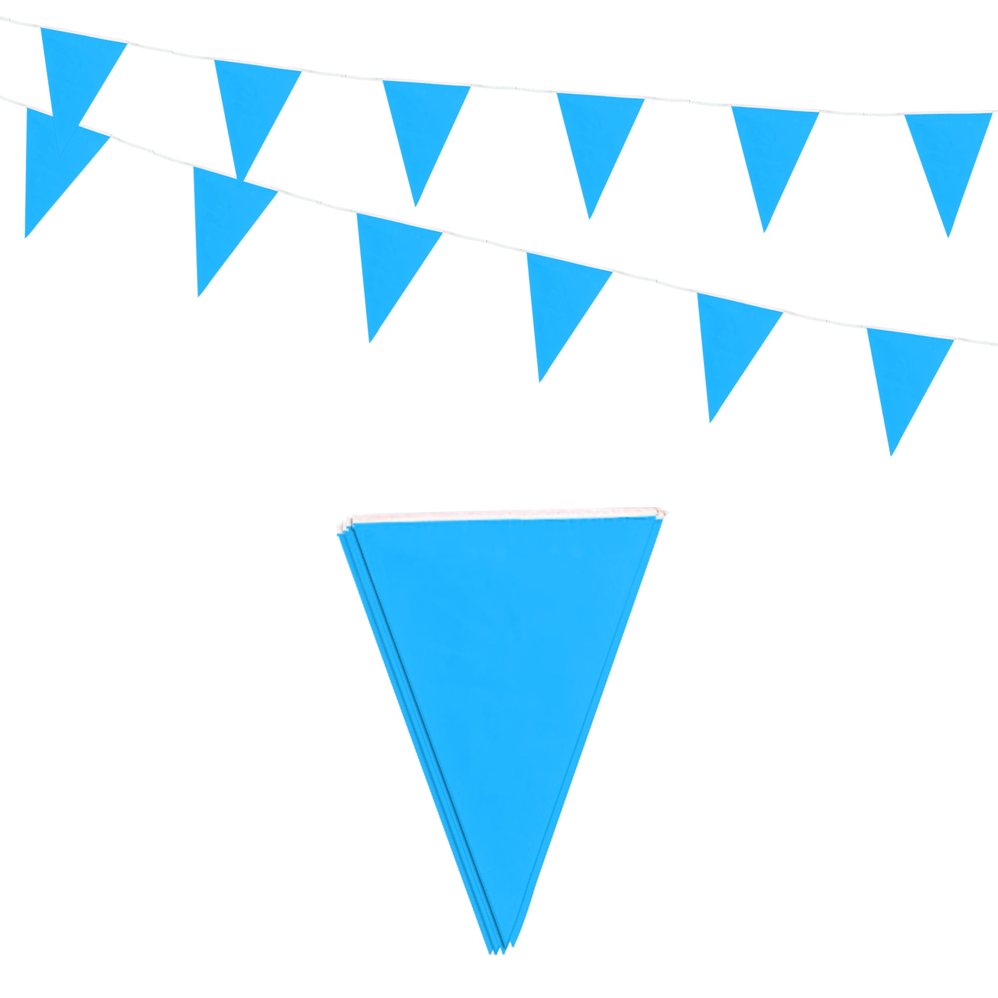 Pale Blue Bunting 10m with 20 Pennants– Shop Inc