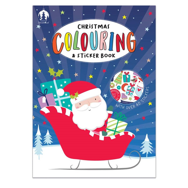 Christmas Colouring & Sticker Book– Shop Inc