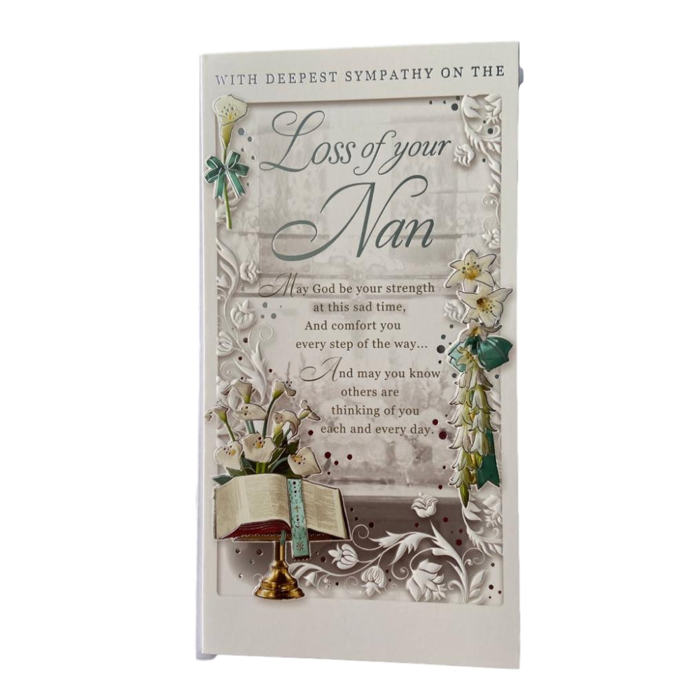 Loss of Nan Deepest Sympathy Opacity Card– Shop Inc