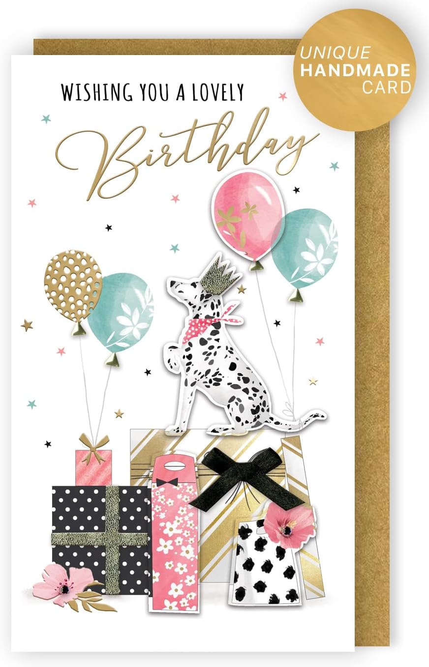 Happy Paws Hand-Finished Lovely Birthday Card– Shop Inc
