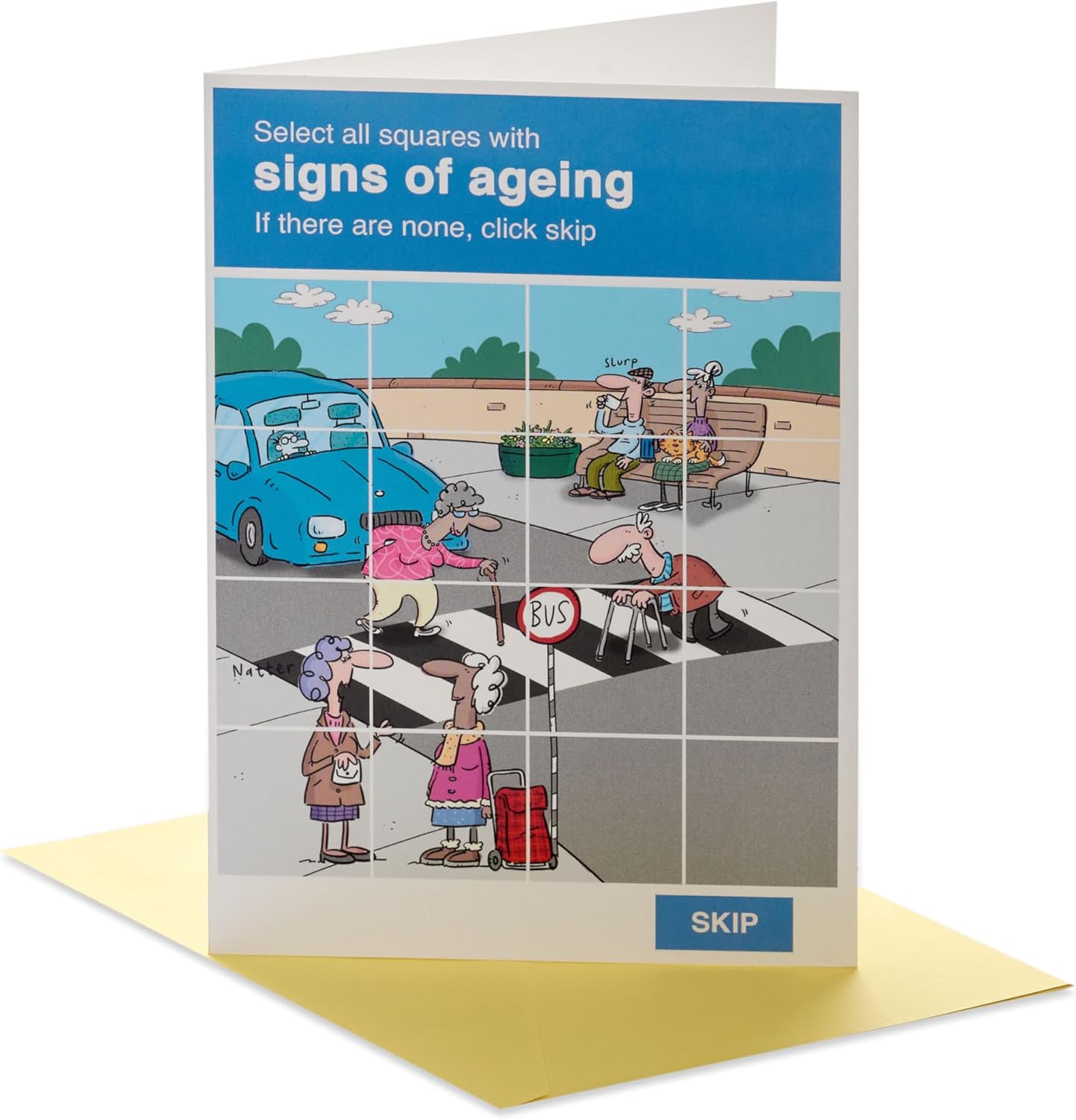 Funny Signs of Ageing Joke Design Birthday Card– Shop Inc