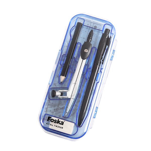 Two Layers Zinc Alloy Compasses with Ruler Math Set– Shop Inc
