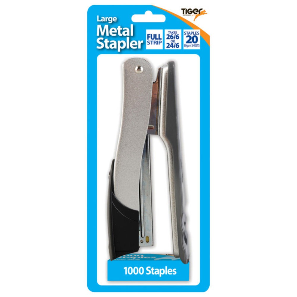 Large Metal 26/6 Stapler and 1000 Staples– Shop Inc