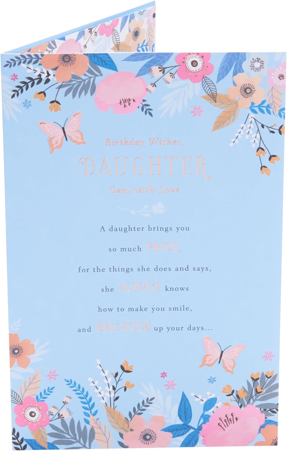 Floral Loving Design Daughter Birthday Card– Shop Inc