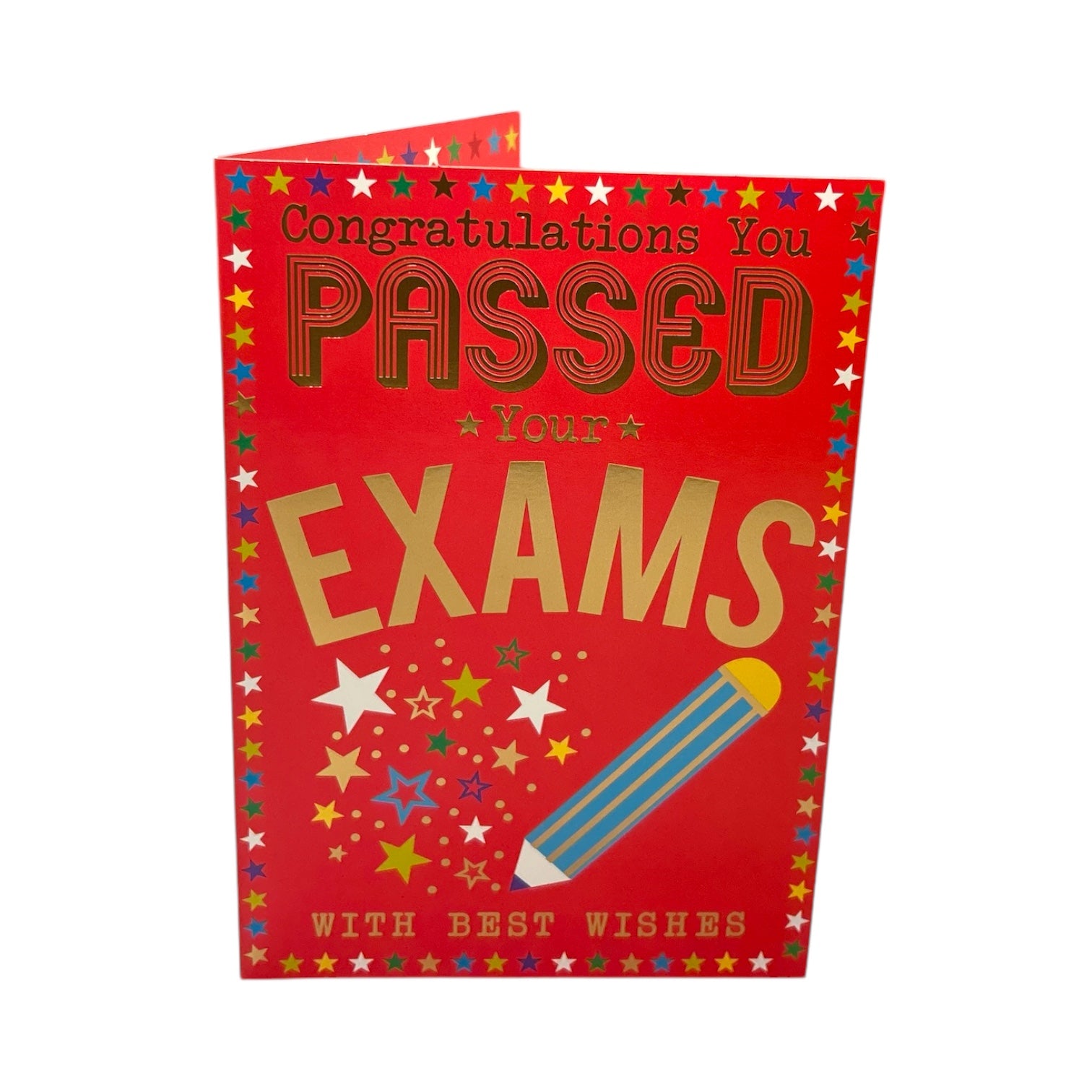 You Passed Your Exam Multi Stars Design Congratulations Card– Shop Inc