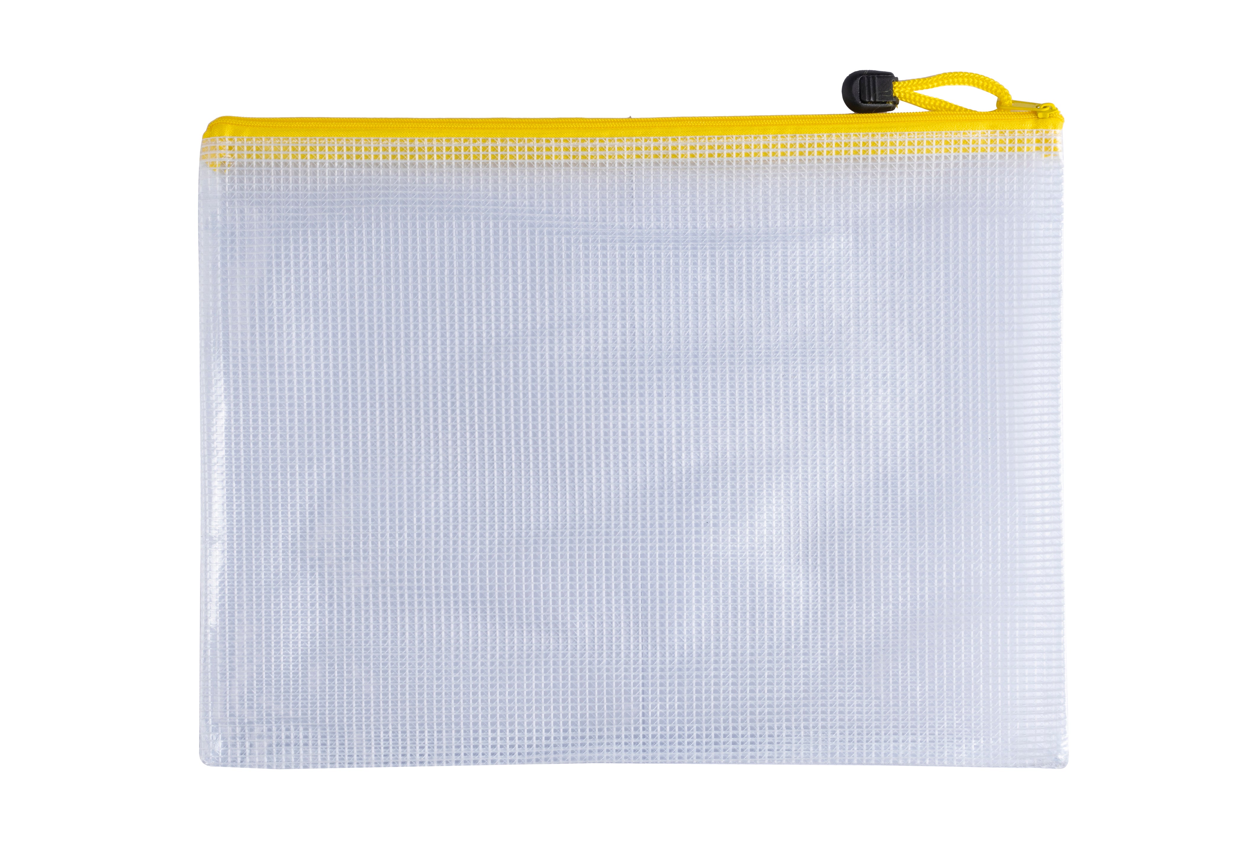 Pack of 12 A5 Yellow PVC Mesh Zip Bags– Shop Inc