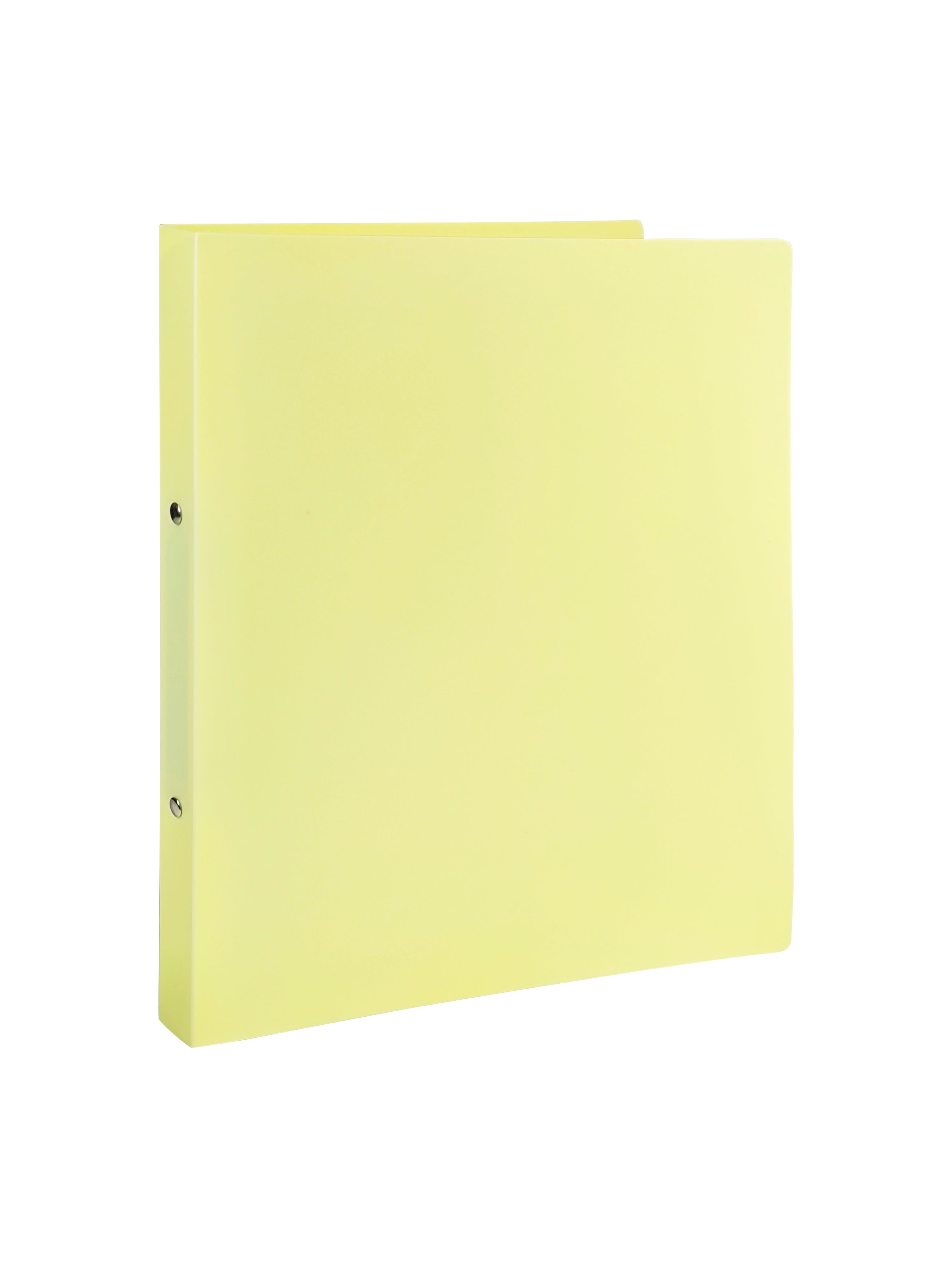 Pack of 5 Pastel Yellow A4 Ring Binders– Shop Inc