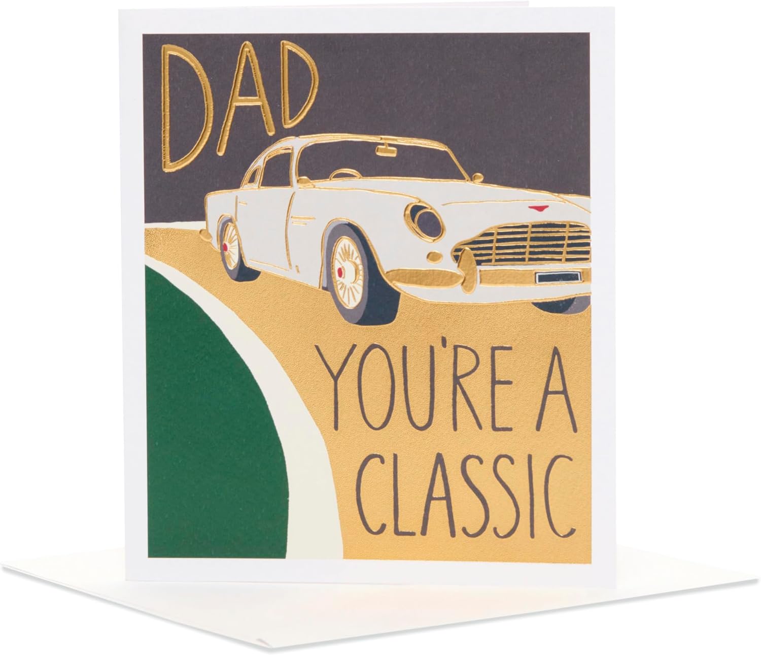 Gold Foil Car Design From The Camden Collection Dad Birthday Card– Shop Inc