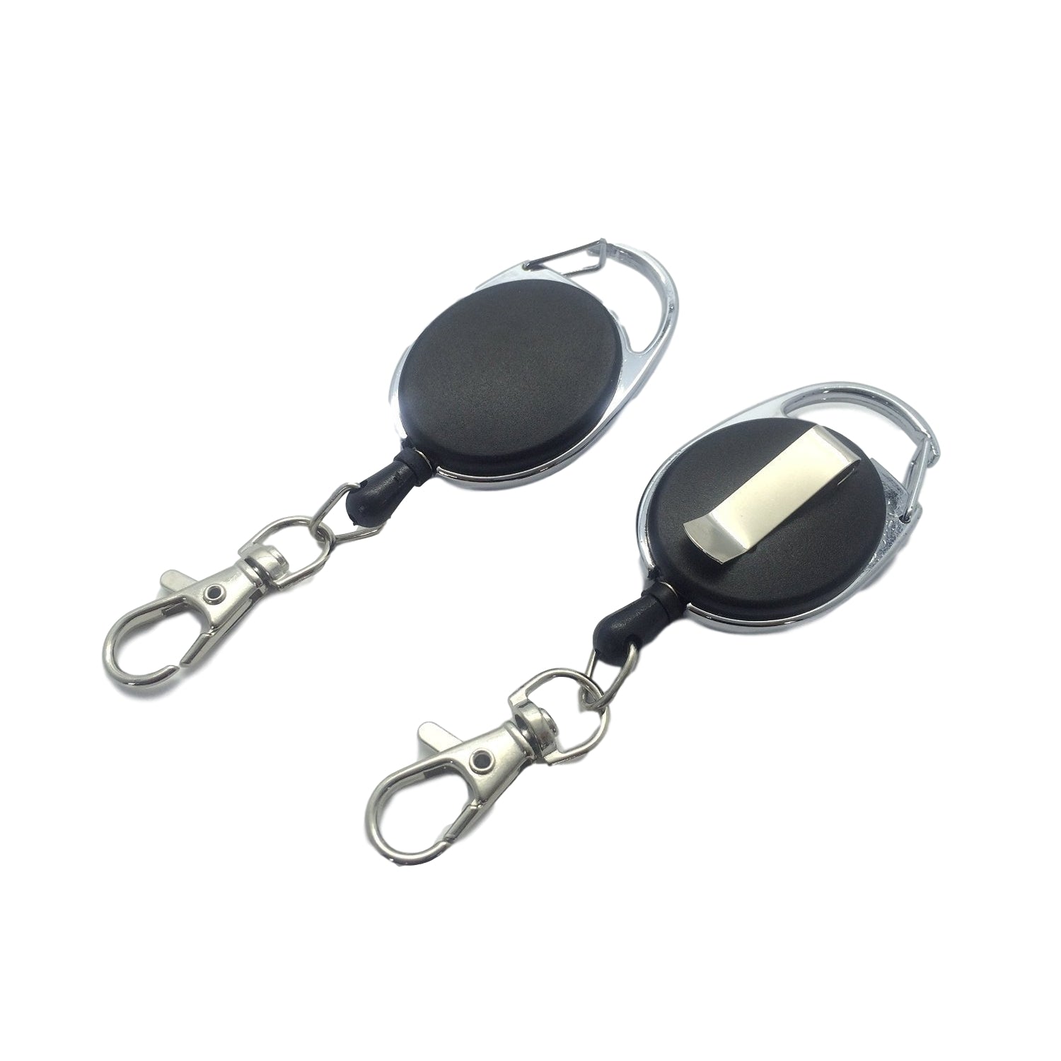 Black Retractable Key Reel with Carabiner– Shop Inc