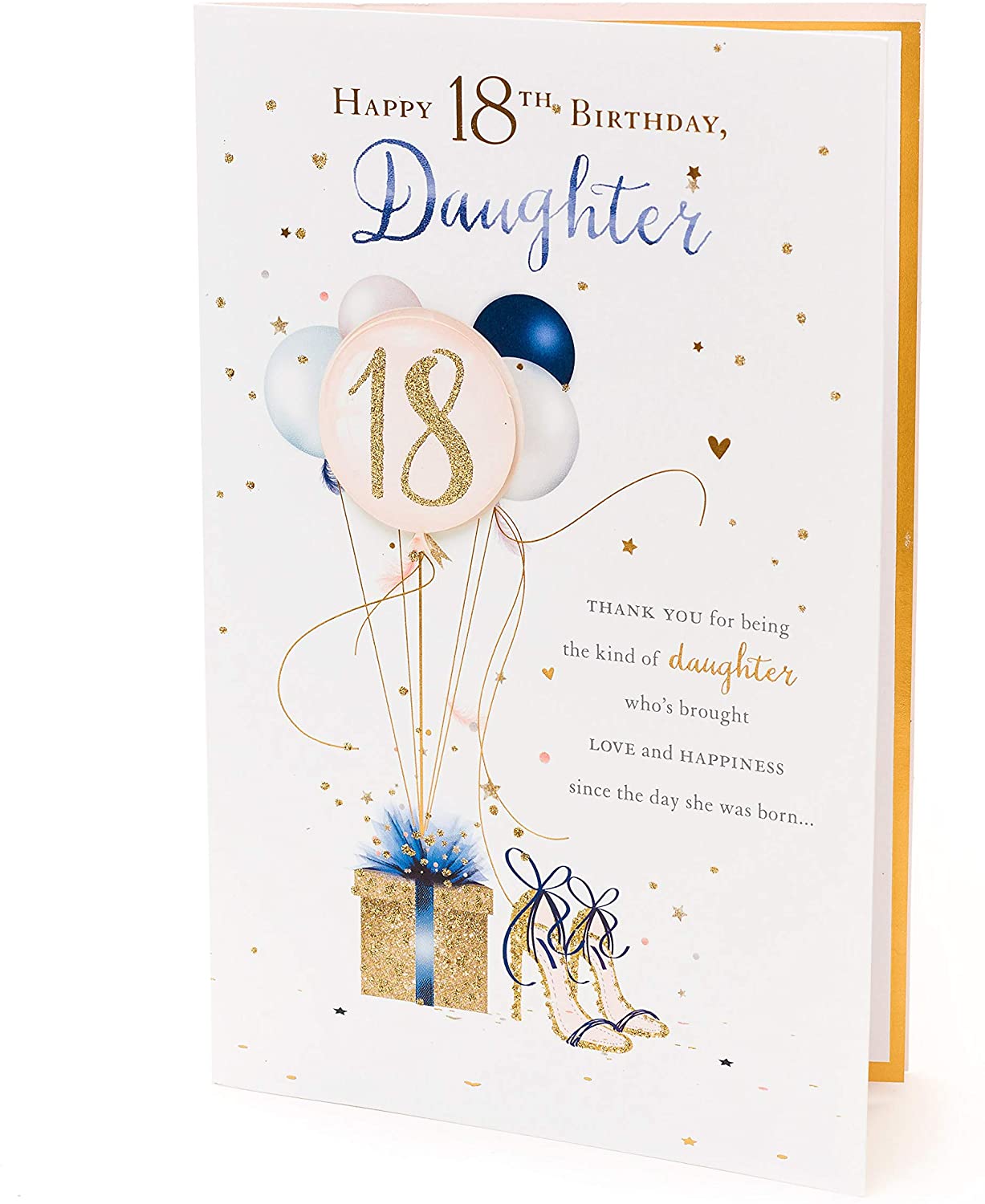Gibson Happy 18th Birthday Daughter Stunning Birthday Card– Shop Inc