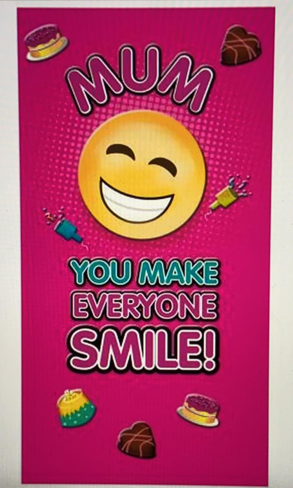 Mum You Make Everyone Smile Emoji Mother's Day Card– Shop Inc