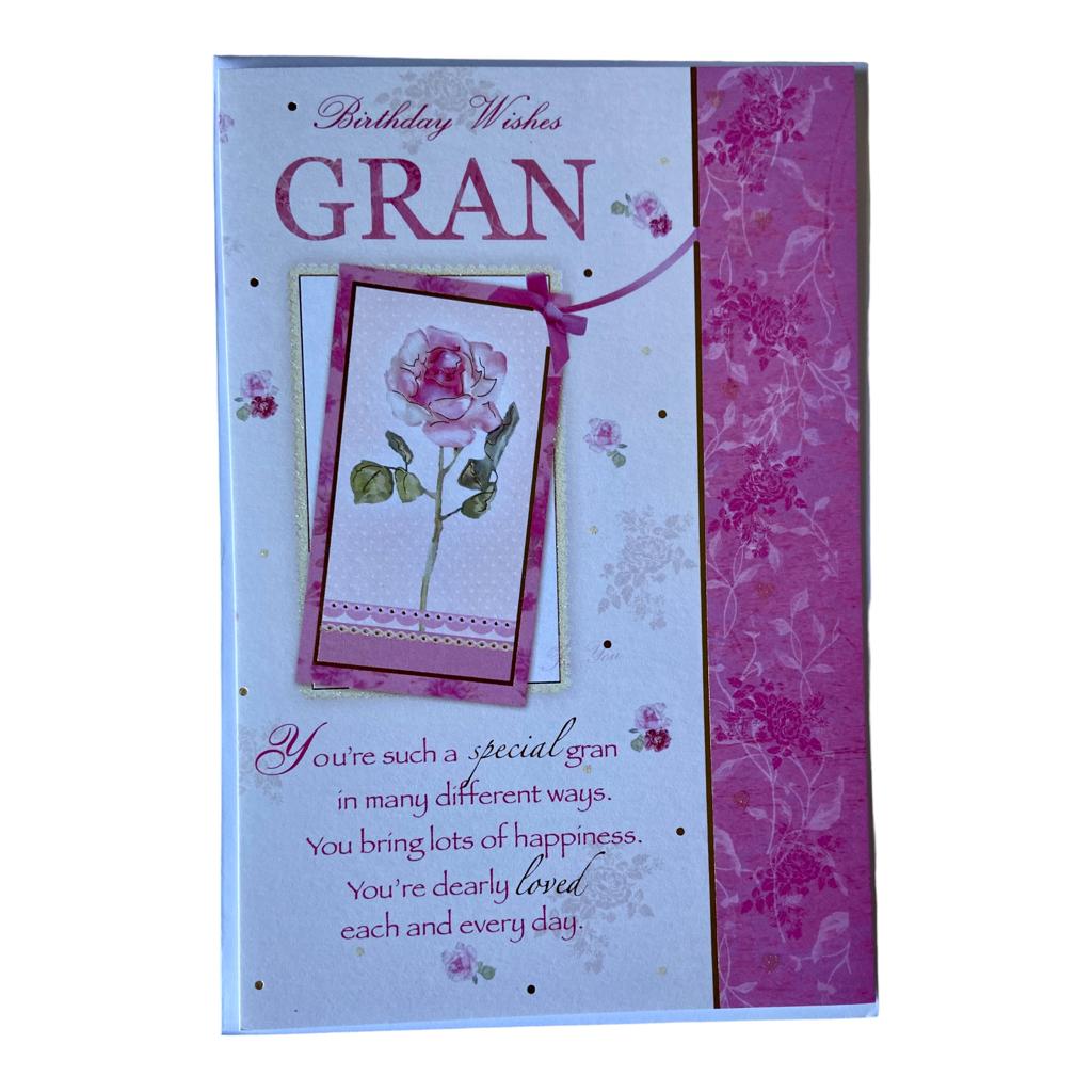 Gran Excellent Sentimental Words Birthday Wishes Card– Shop Inc