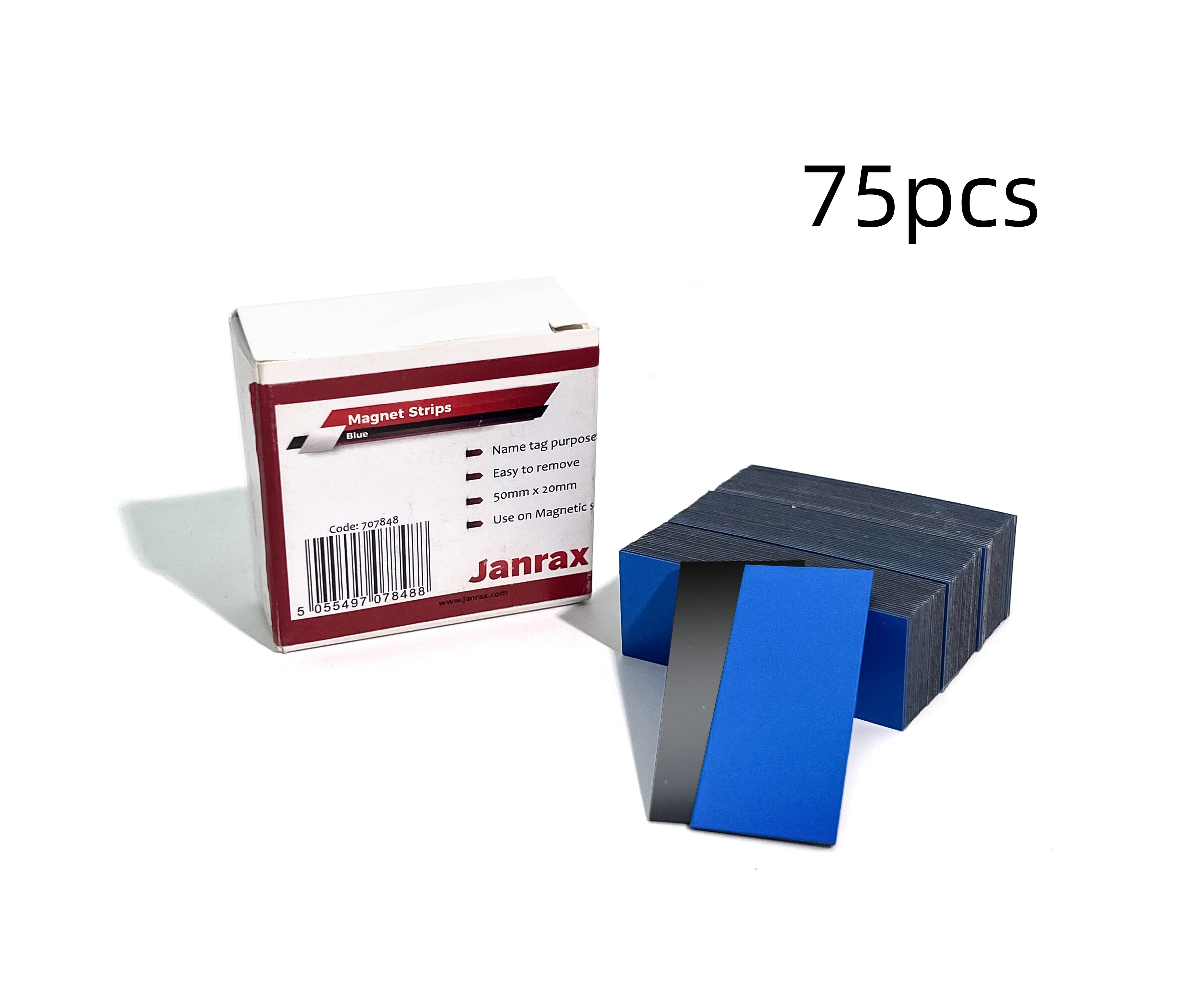 Pack of 75 Blue Magnetic Strip Name Tag Labels– Shop Inc