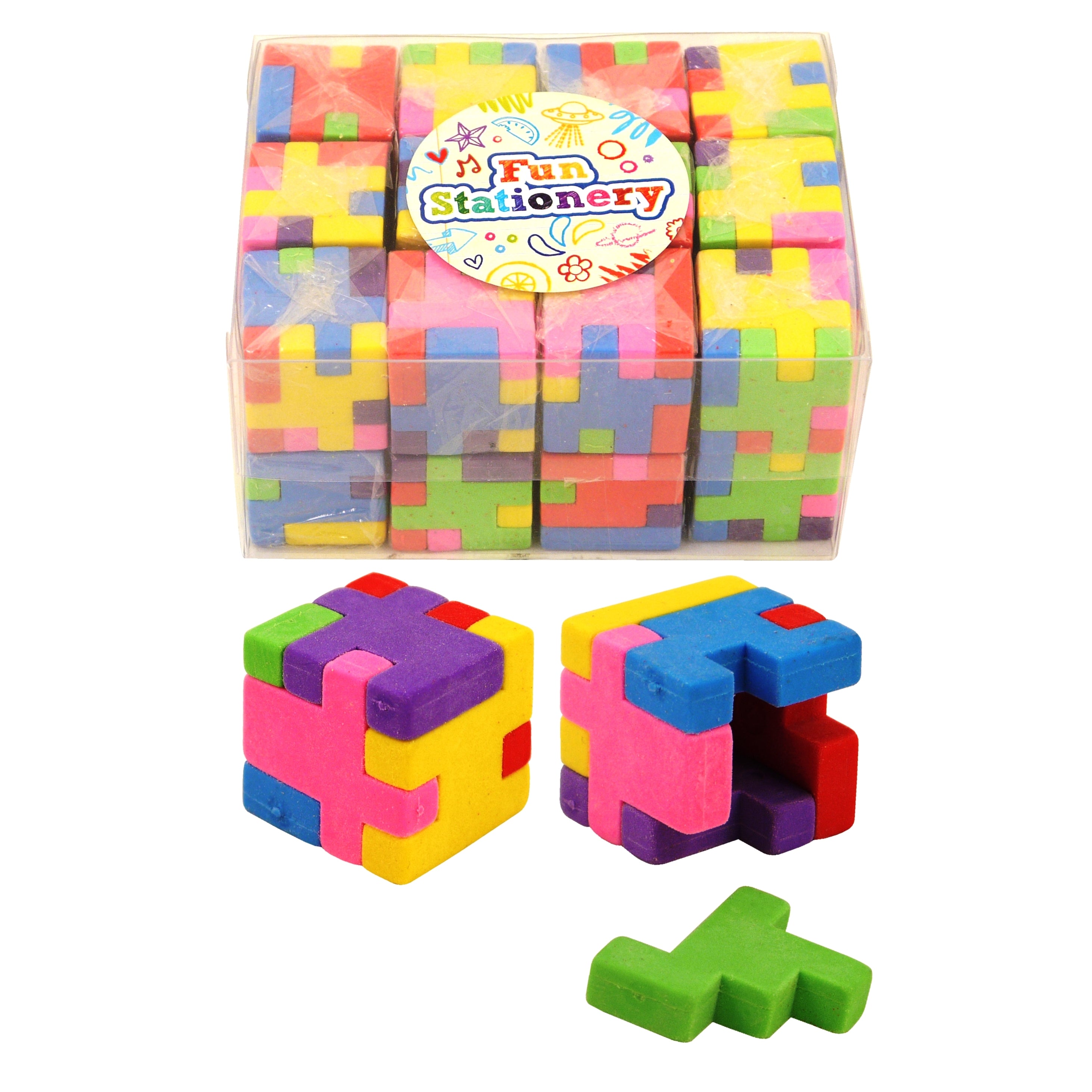 Puzzle Cube Eraser Rainbow Colour– Shop Inc