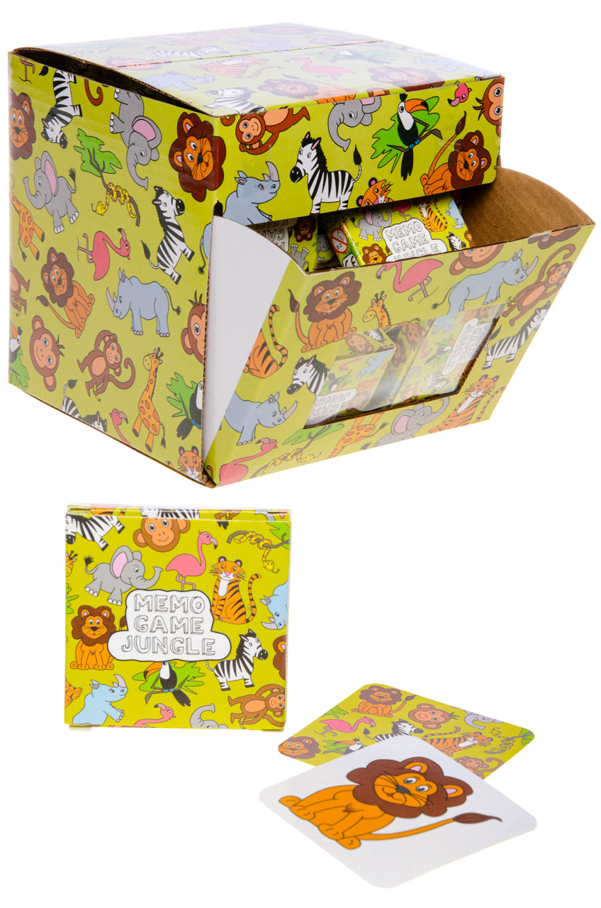 Box of 60 Wild Animals Mini Memory Games 28 Cards– Shop Inc