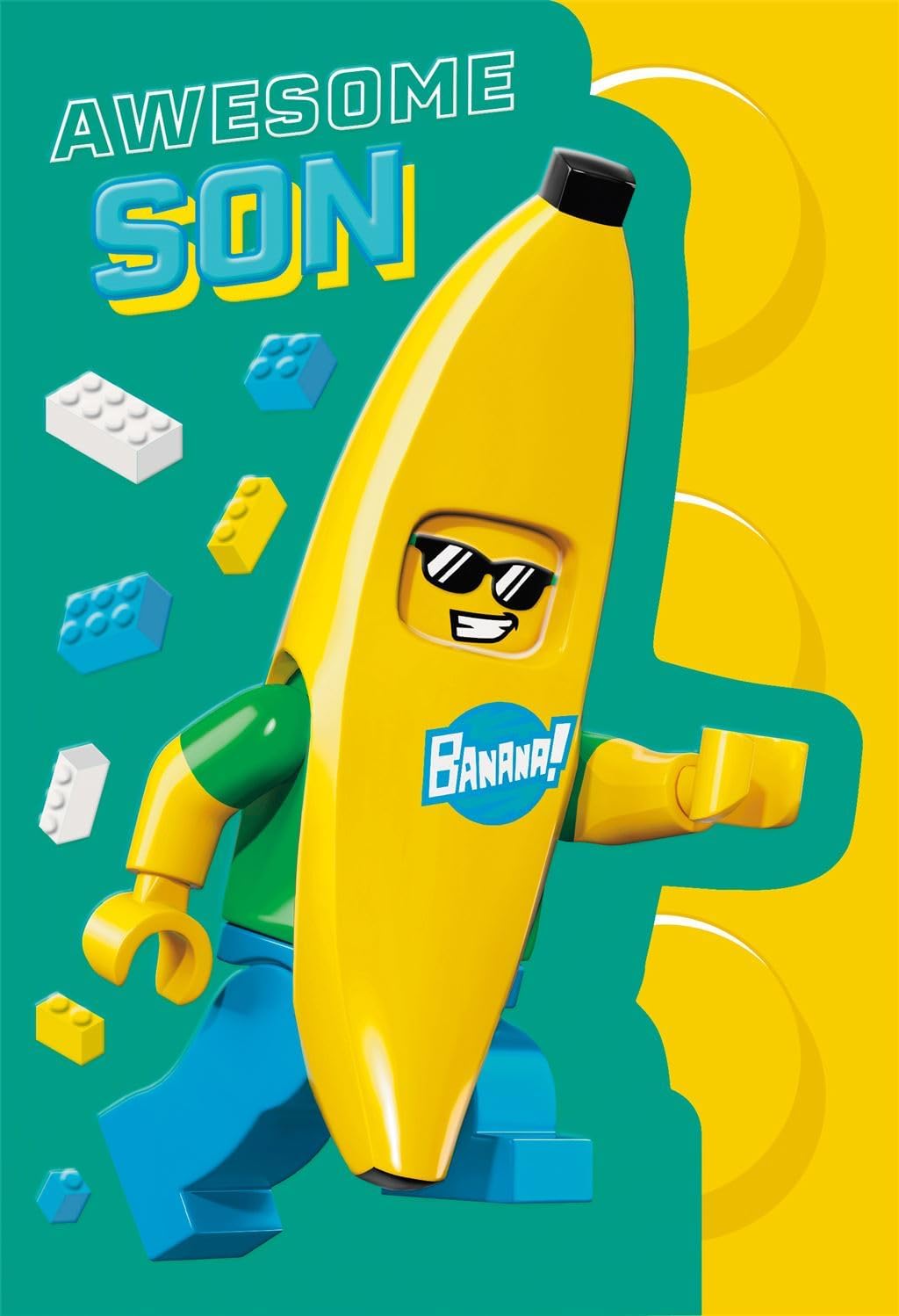 Lego Banana Building Block Son Birthday Card– Shop Inc