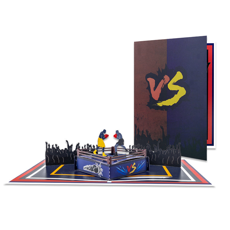 Fight & Fury 3D Pop Up Boxing Greeting Card - Birthday Anniversary Hol ...
