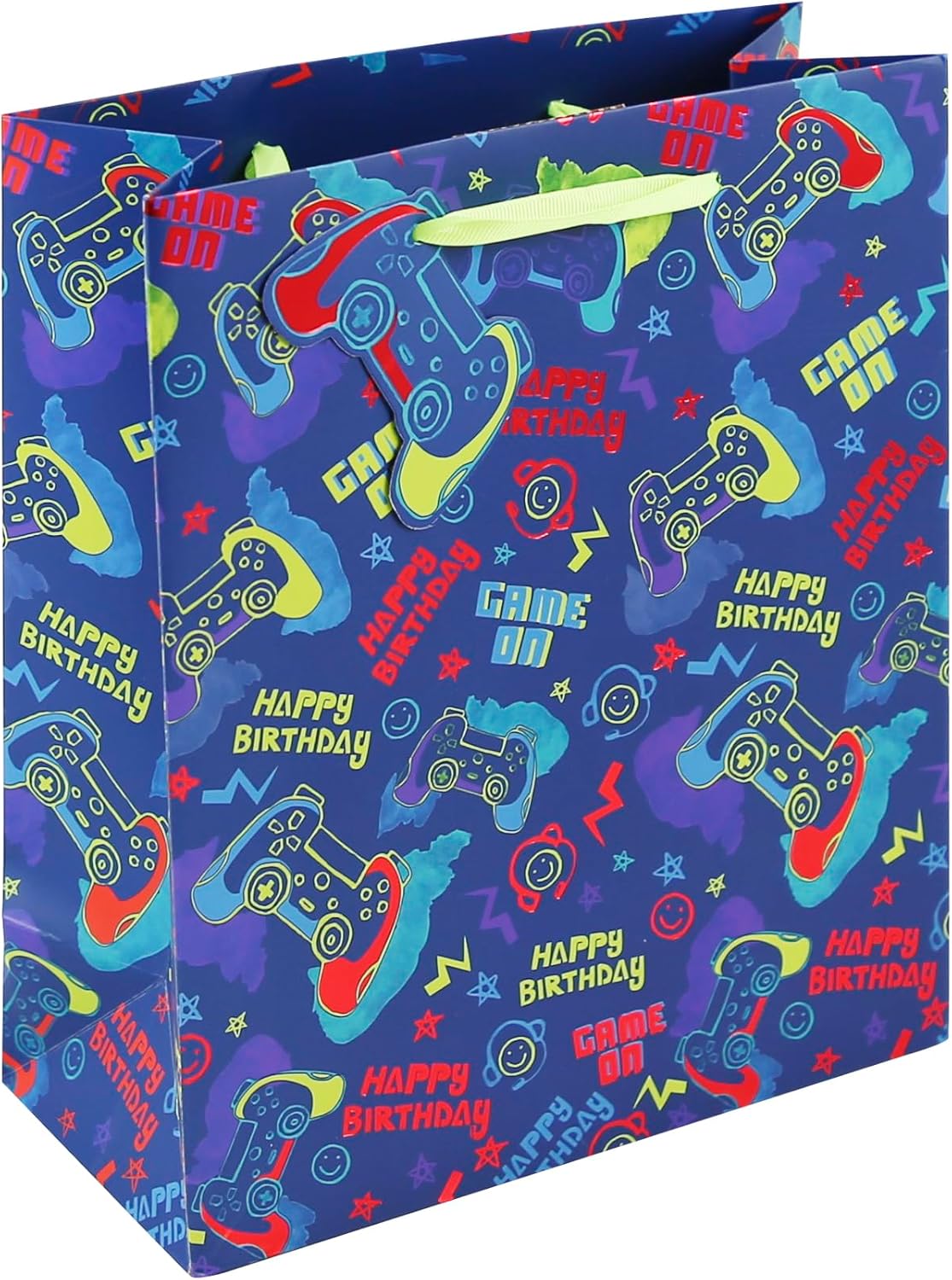 Game On Gamer Party Happy Birthday Medium Gift Bag– Shop Inc