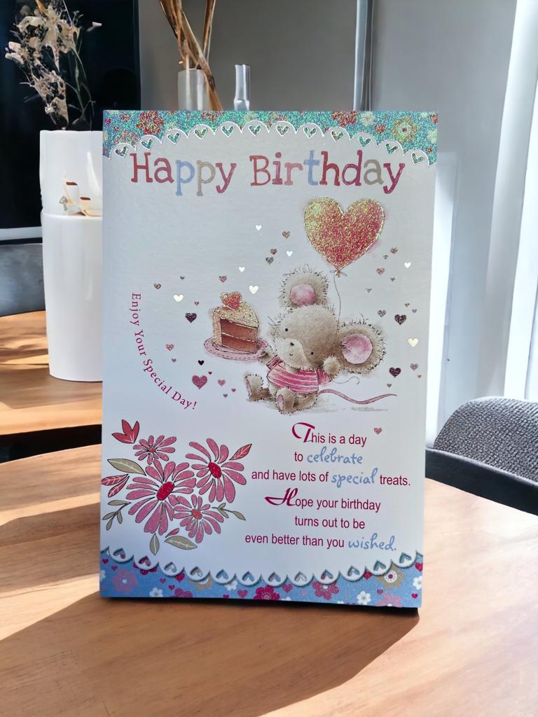 Happy Birthday Cute Sentimental Greetings Card For Her– Shop Inc