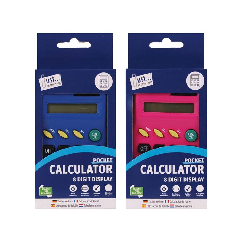 Single 8 Digit Pocket Calculator– Shop Inc