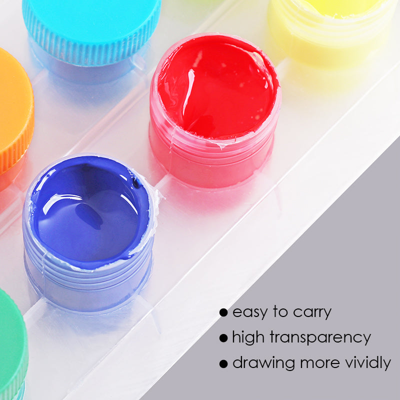 Pack of 12 Tempera Paints Watercolour– Shop Inc