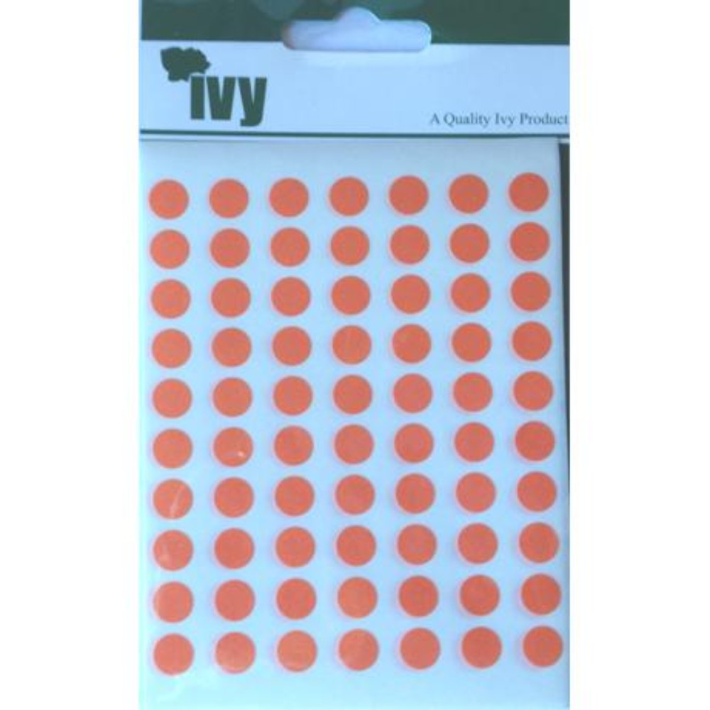 Pack of 490 8mm Orange Round Sticky Dots– Shop Inc