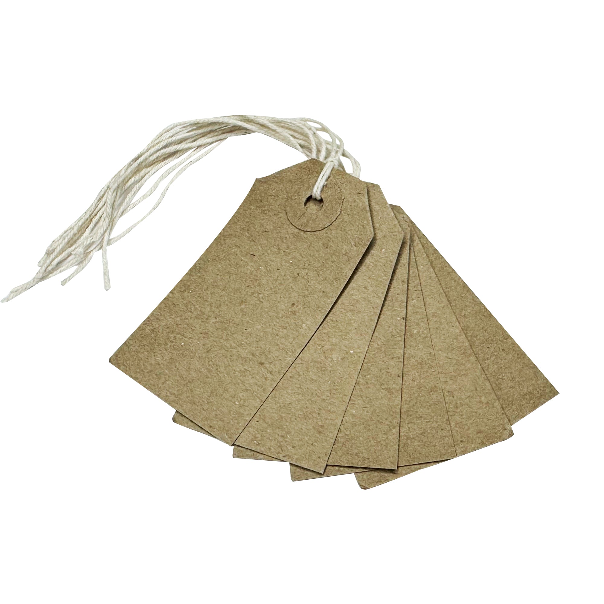 Box of 1000 Brown Buff Strung Tags 54mm x 30mm– Shop Inc