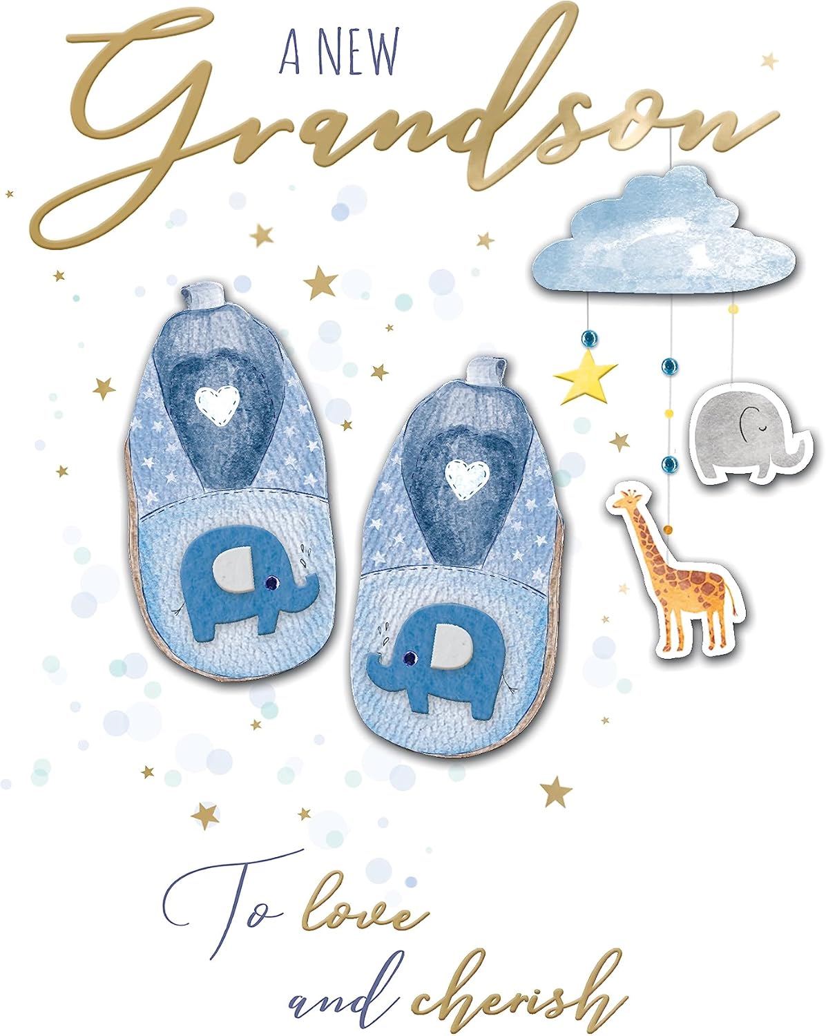A New Grandson To Cherish New Baby Congratulations Card– Shop Inc