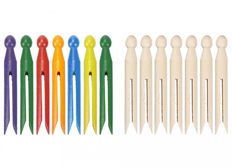Pack of 7 11cm Craft Doll Pins– Shop Inc