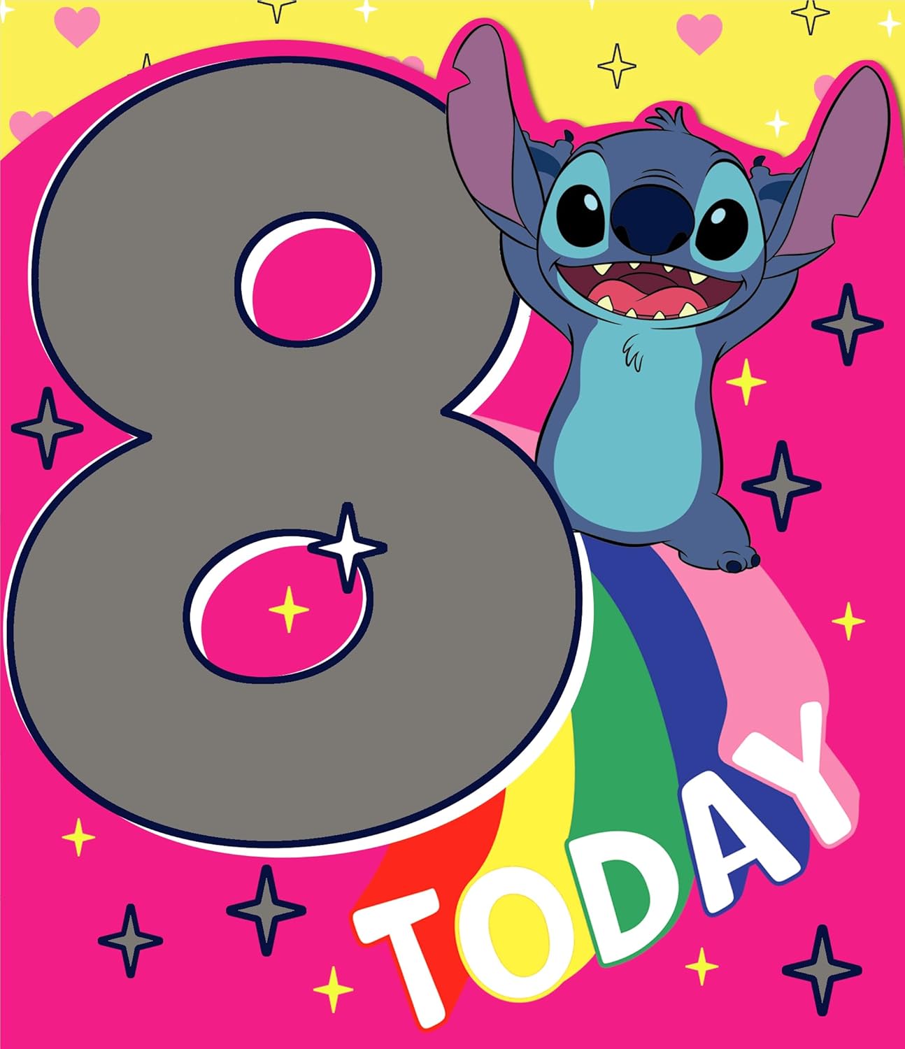 Disney Unique Stitch Design 8th Birthday Card– Shop Inc
