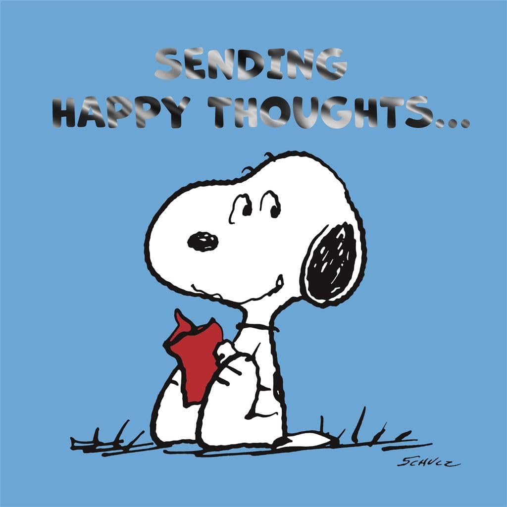 Peanuts Snoopy Sending Happy Thoughts... General Birthday Card– Shop Inc