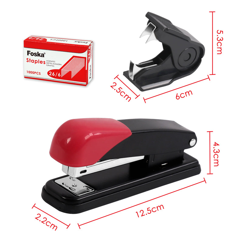 3 Piece Stapler Set - Stapler, Staple Remover and 26/6 Staples– Shop Inc
