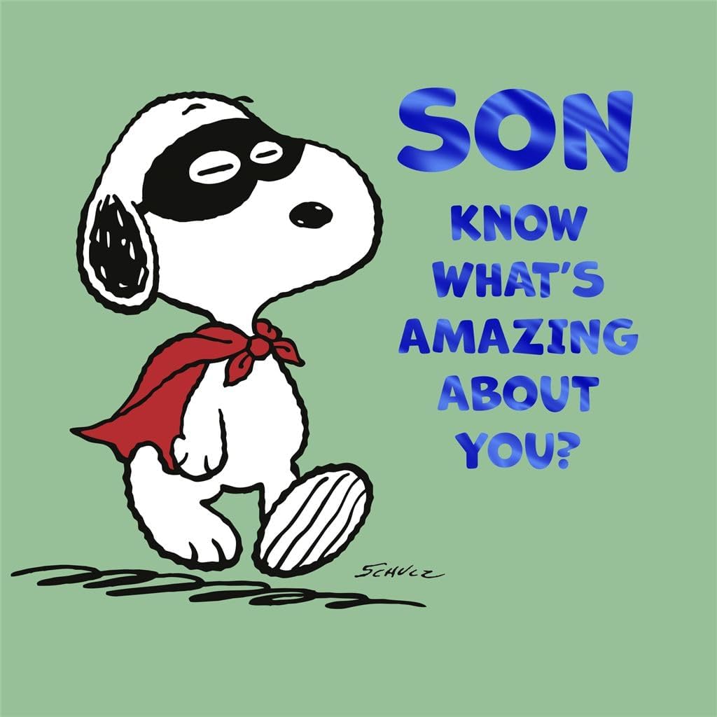 Peanuts Snoopy Know What's Amazing About You? Son Birthday Card– Shop Inc
