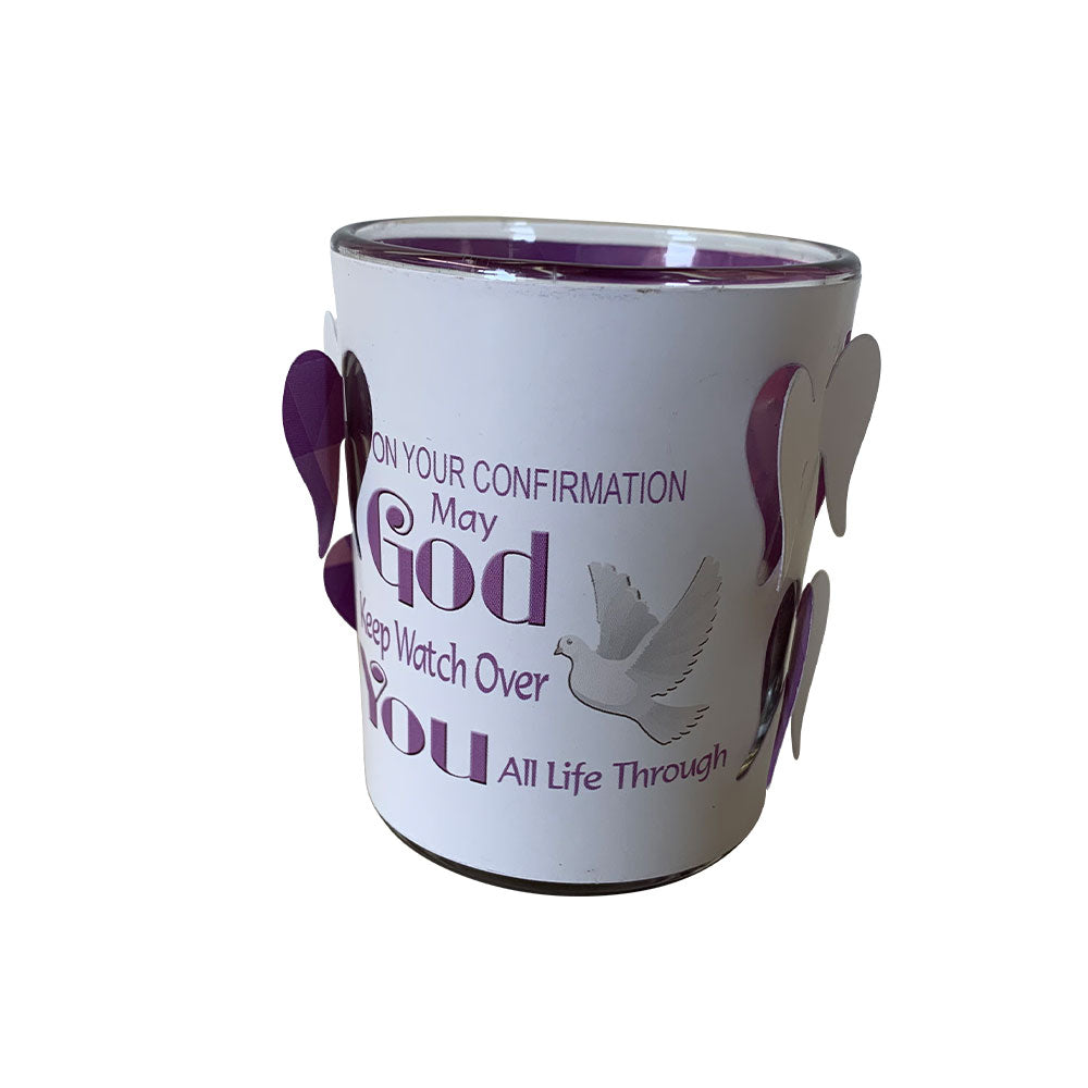 On Your Confirmation Glass Sentiment Tealight Candle Holder– Shop Inc